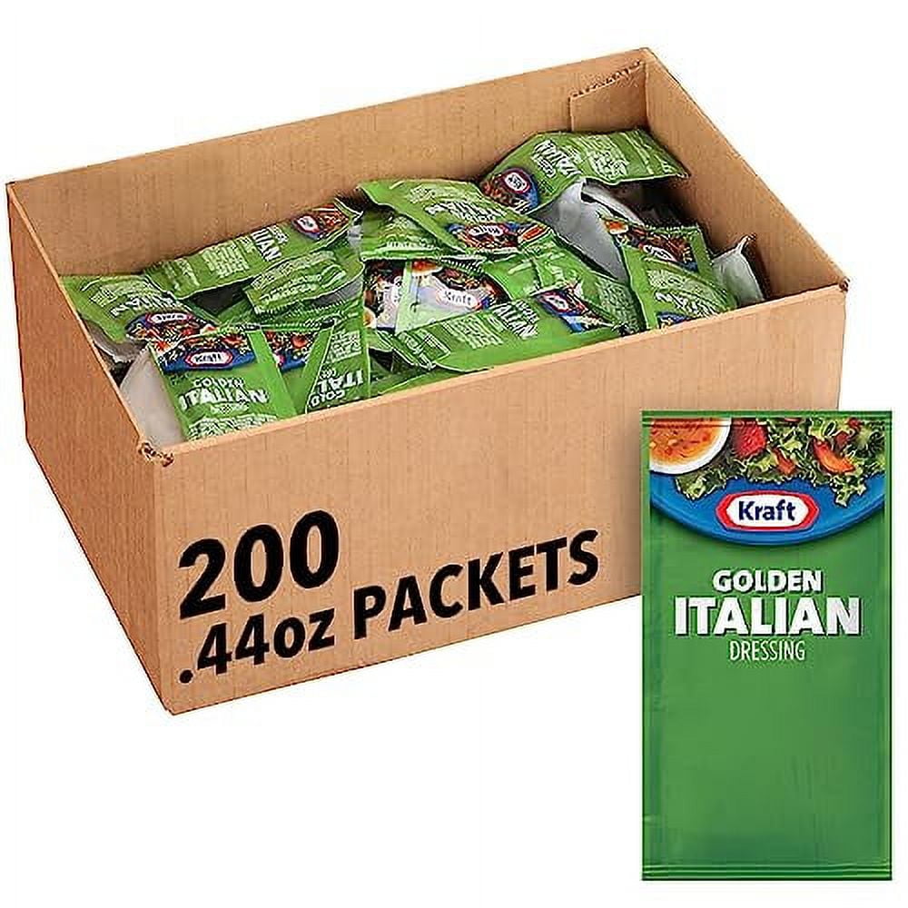 Kraft Golden Italian Salad Dressing Single Serve Packet (0.44 oz ...