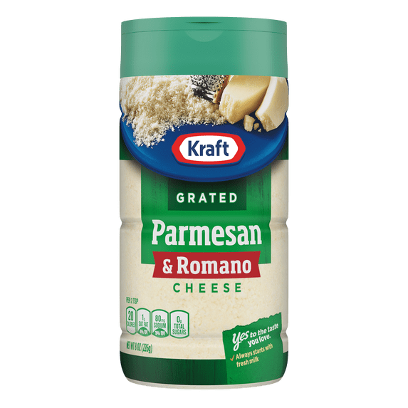 Kraft Grated Parmesan Romano Cheese Shaker 8 oz Bottle for Pasta Pizza ...