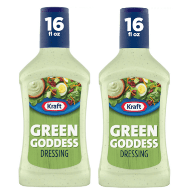 Kraft Creamy Green Goddess Salad Dressing, 16 fl oz - 2 Packs with V2U ...