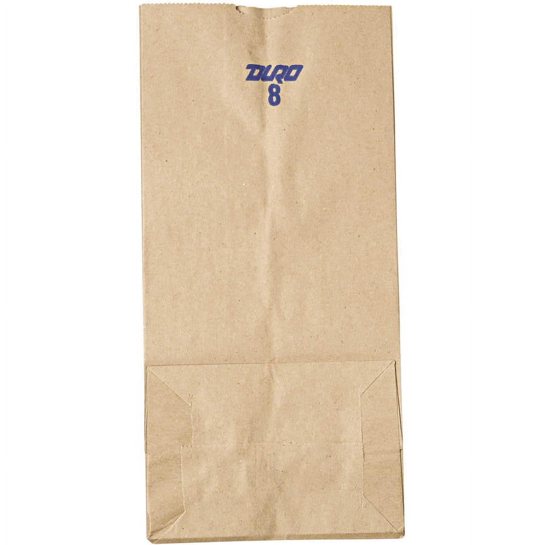 Kraft Gusset Fold Top Paper Bags, Brown, 500 Ct - Walmart.com