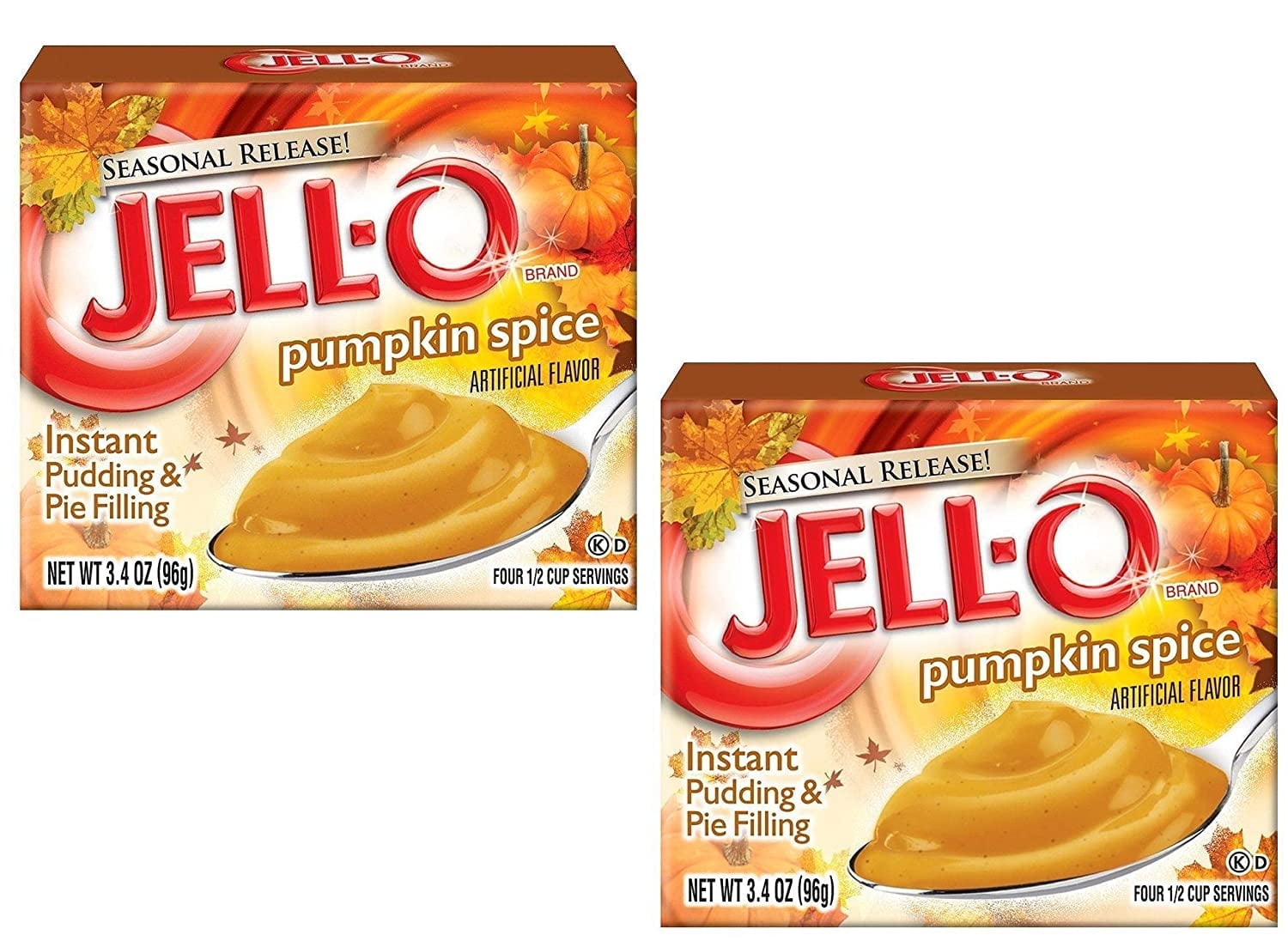 Jell-O Pumpkin Spice Pudding for Breakroom Kitchen Desserts - Walmart ...
