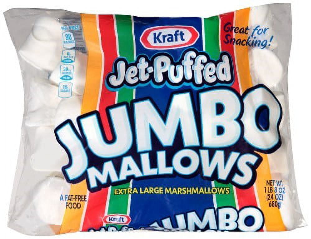 Kraft Jet-Puffed Jumbo Mallows Extra Large Marshmallows - Walmart.com