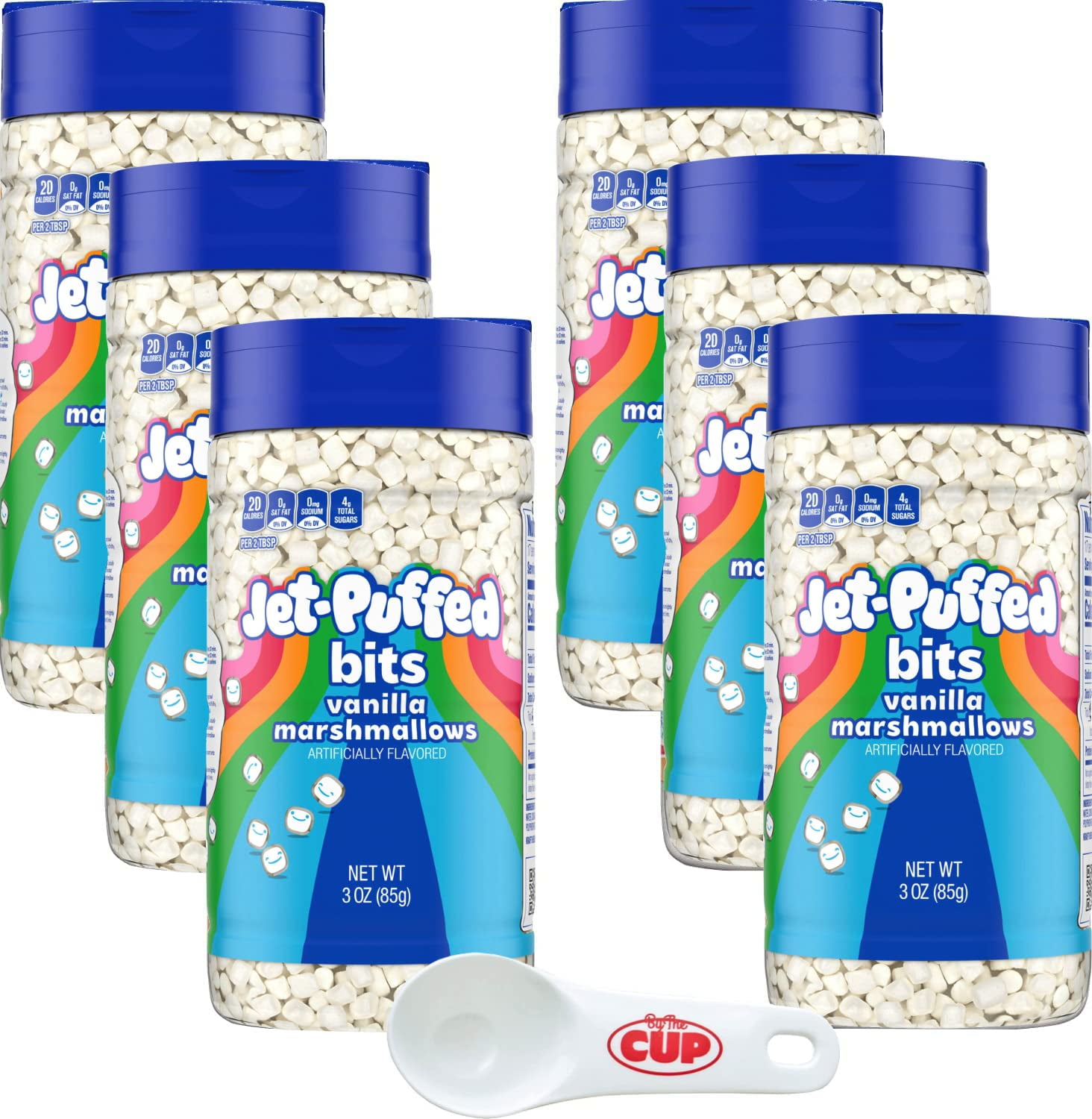 Kraft Jet-Puffed Mallow Bits Vanilla Flavor Marshmallows 3 Ounce (Pack ...