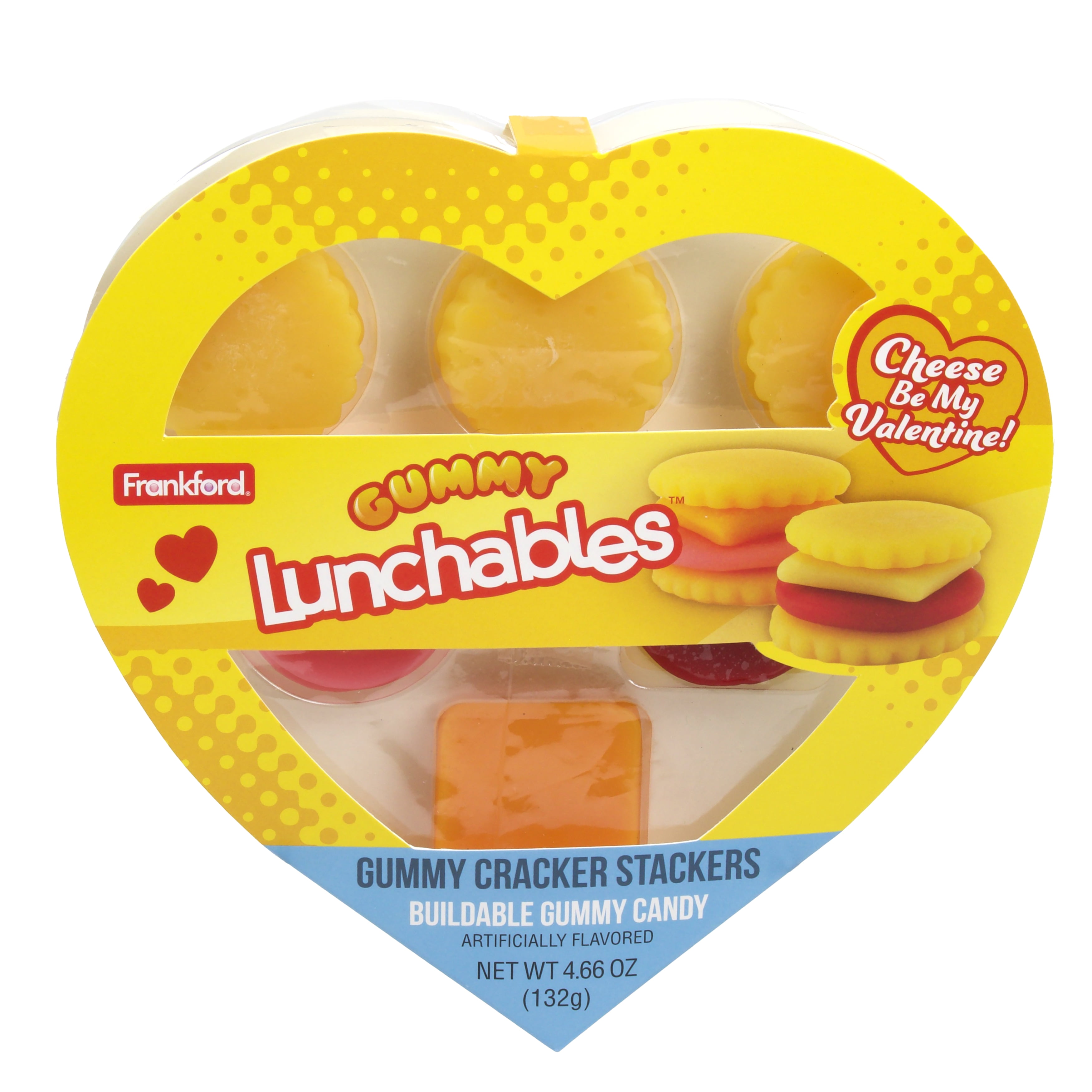 Kraft Lunchables Prepackaged Fruit Gummy Heart Box, Individual Snack ...