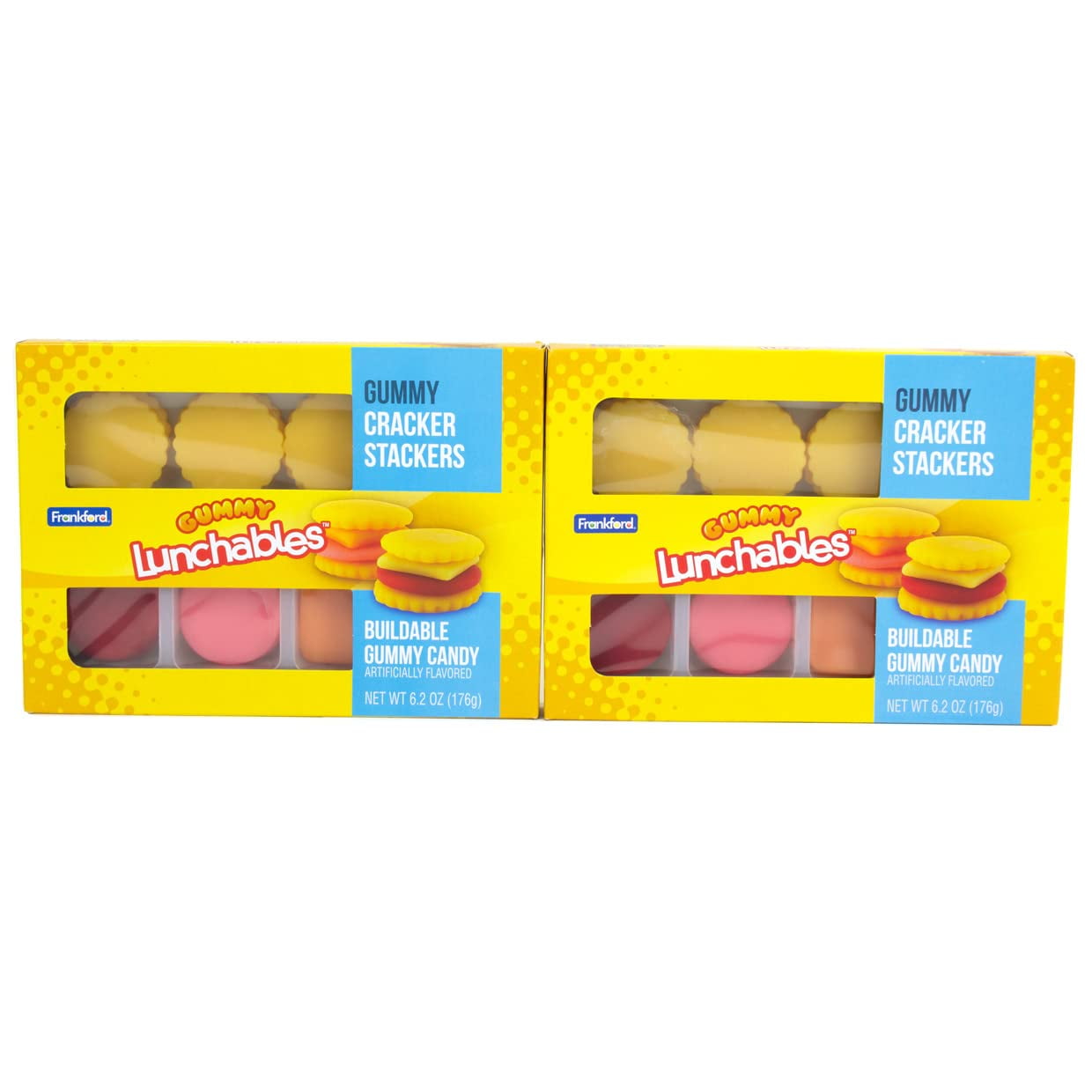 Kraft Lunchables Gummy Candy YPF5 Cracker Stackers, 2pk, 12.4oz, Fruit ...