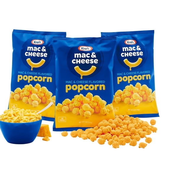 The Popcorn Factory Kraft Mac & Cheese Flavored Popcorn, 3pk - Walmart.com
