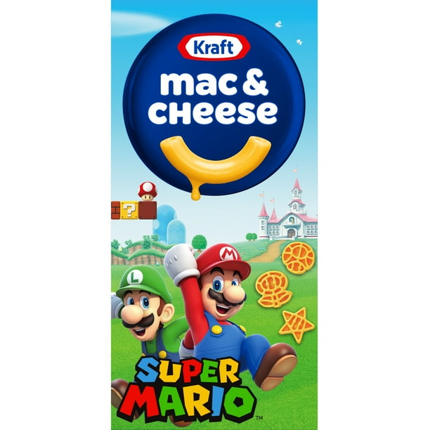 Kraft Mac & Cheese Macaroni and Cheese Dinner with Super Mario Power-Up ...