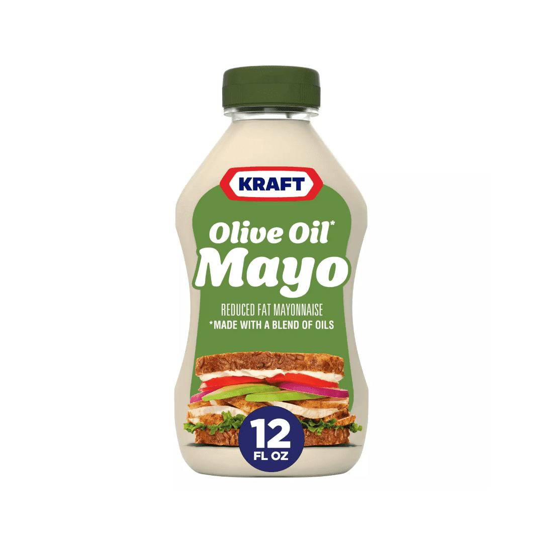 Kraft Mayo Reduced Fat Mayonnaise With Olive Oil, 12 fl oz pack of 1 ...