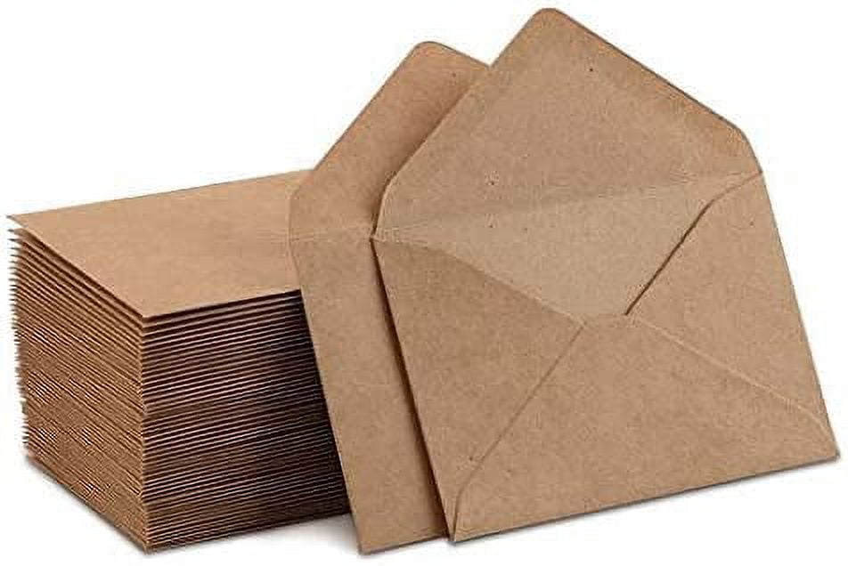 Kraft Mini Envelopes Brown Kraft Envelopes for Gift Cards and Business ...