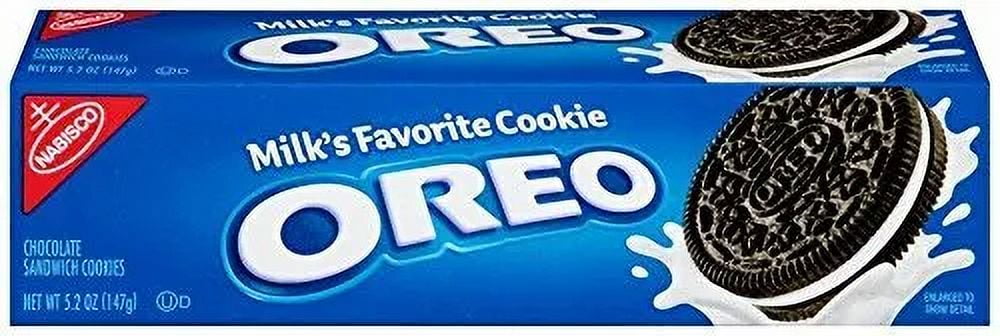 Kraft Nabisco Oreo Chocolate Cream Sandwich Cookies 5.25 Ounce [12 Pack ...