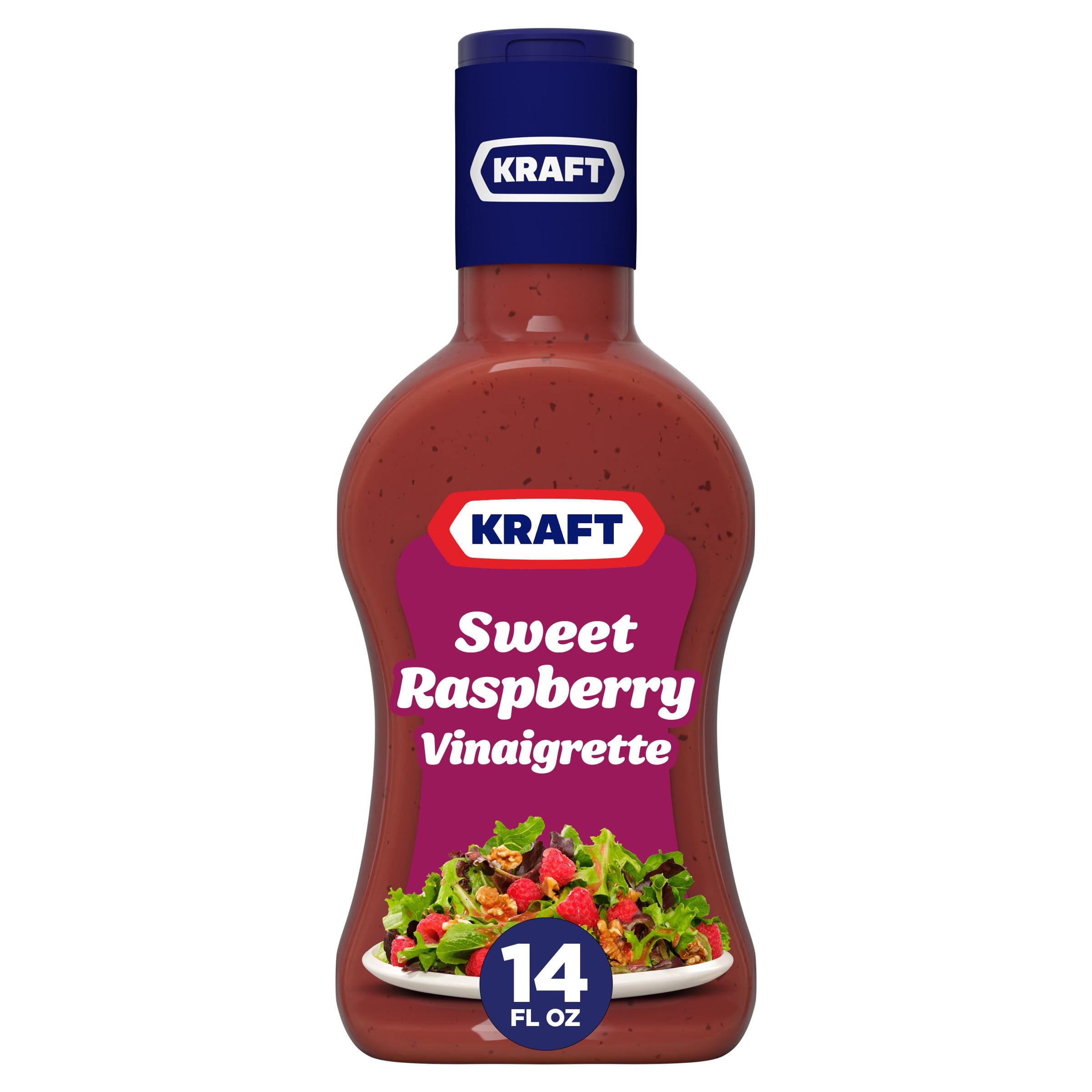 Kraft Olive Oil Vinaigrettes Raspberry Salad Dressing (14 Fl Oz Bottle ...