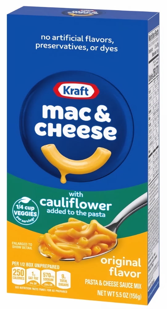 Kraft Original Cauliflower Pasta Mac & Cheese (Pack of 5) - Walmart.com