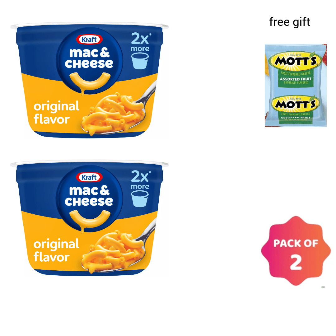 Kraft Original Flavor Macaroni & Cheese Dinner, 4.1 oz pack of 2 - Walmart.com