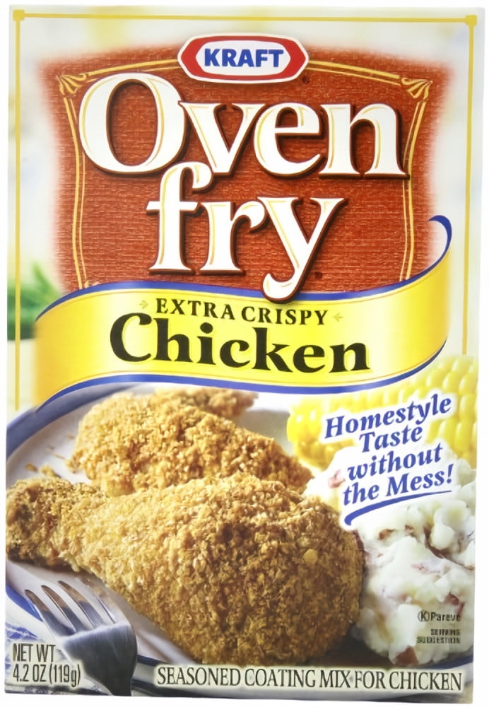 Kraft Oven Fry Extra Crispy Seasoned Coating for Chicken 4.2 oz (Pack ...