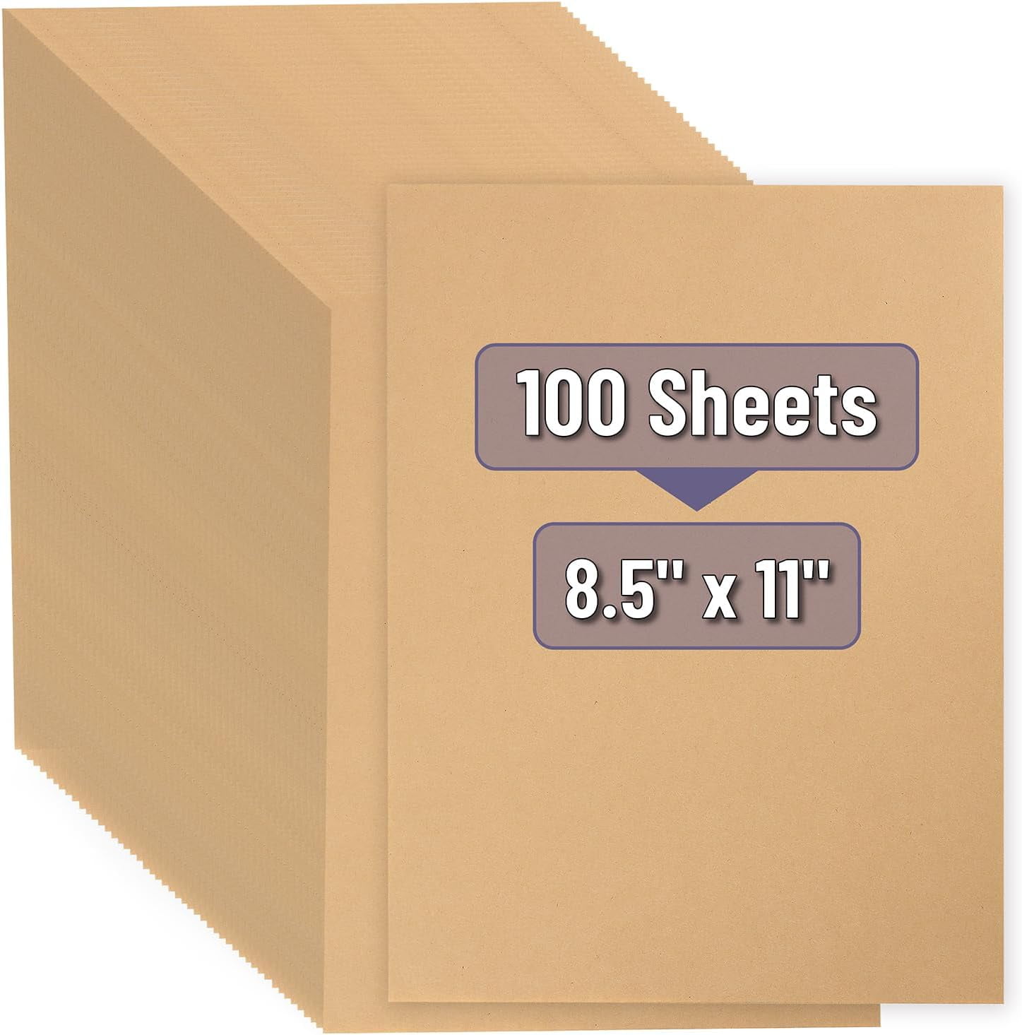 Kraft Paper - 100 Sheets, 8.5 x 11", "Brown Kraft Paper - Walmart.com