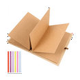 Kraft Paper Album Vintage Accordion Style DIY Scrapbook Album Crafts ...