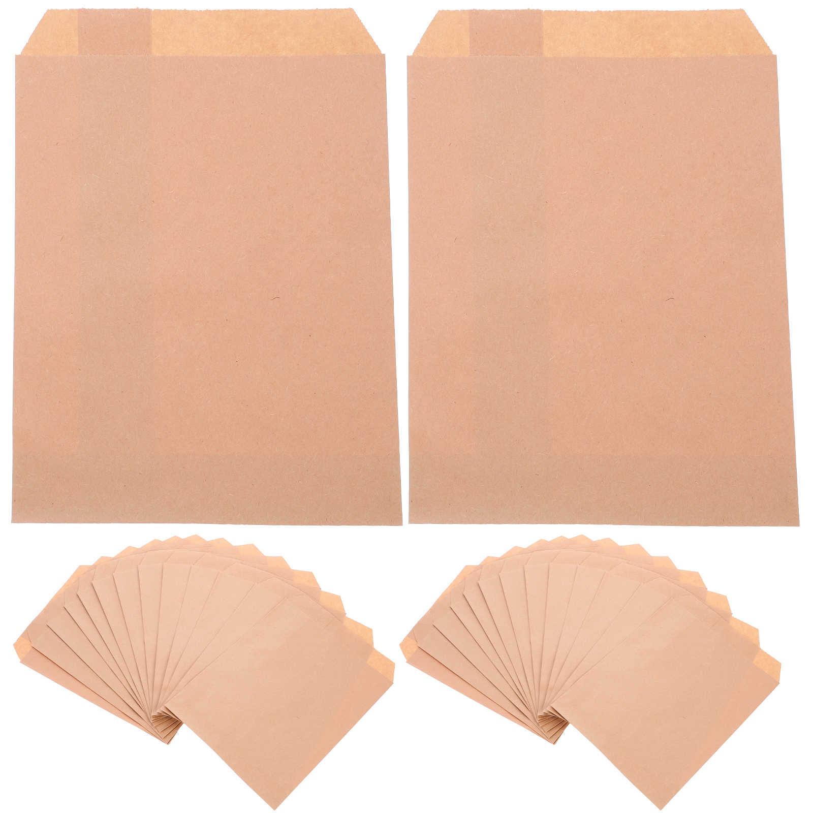 Kraft Paper Bag 100 Pcs Bakery Bags Vellum Sandwich Baggies Packing ...