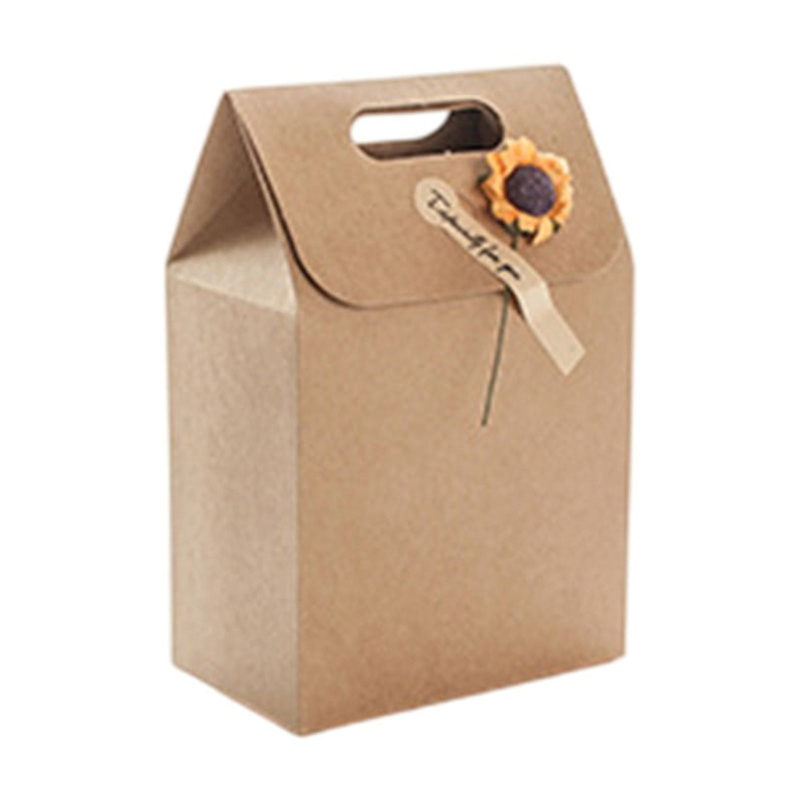 A Kraft Paper Bag Packaging Gift Bag For Dried Flower Solid Color ...