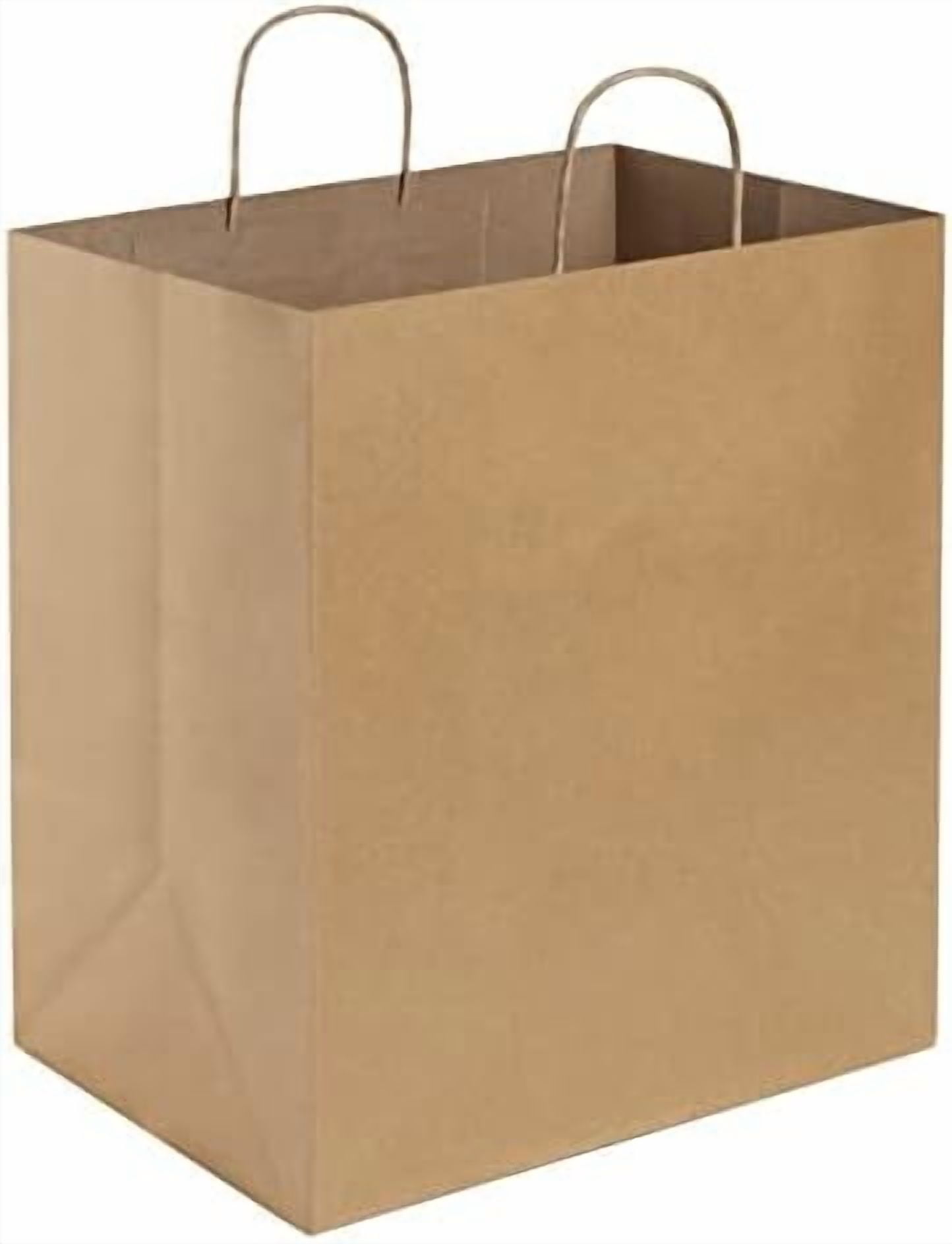 Kraft Paper Bags 14x10x15.75 Ultra Wide Large Paper Gift Bags with ...