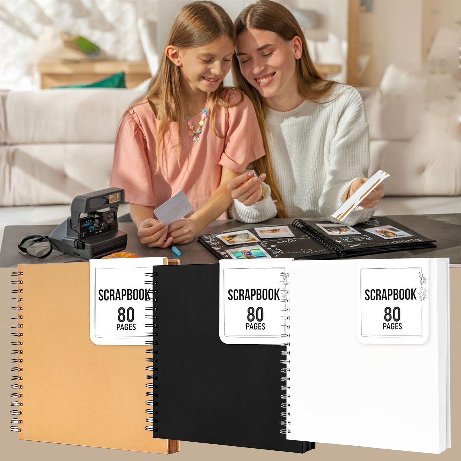 Kraft Paper Book a Clearance! Bstorify Scrapbook Album Brown Thick ...