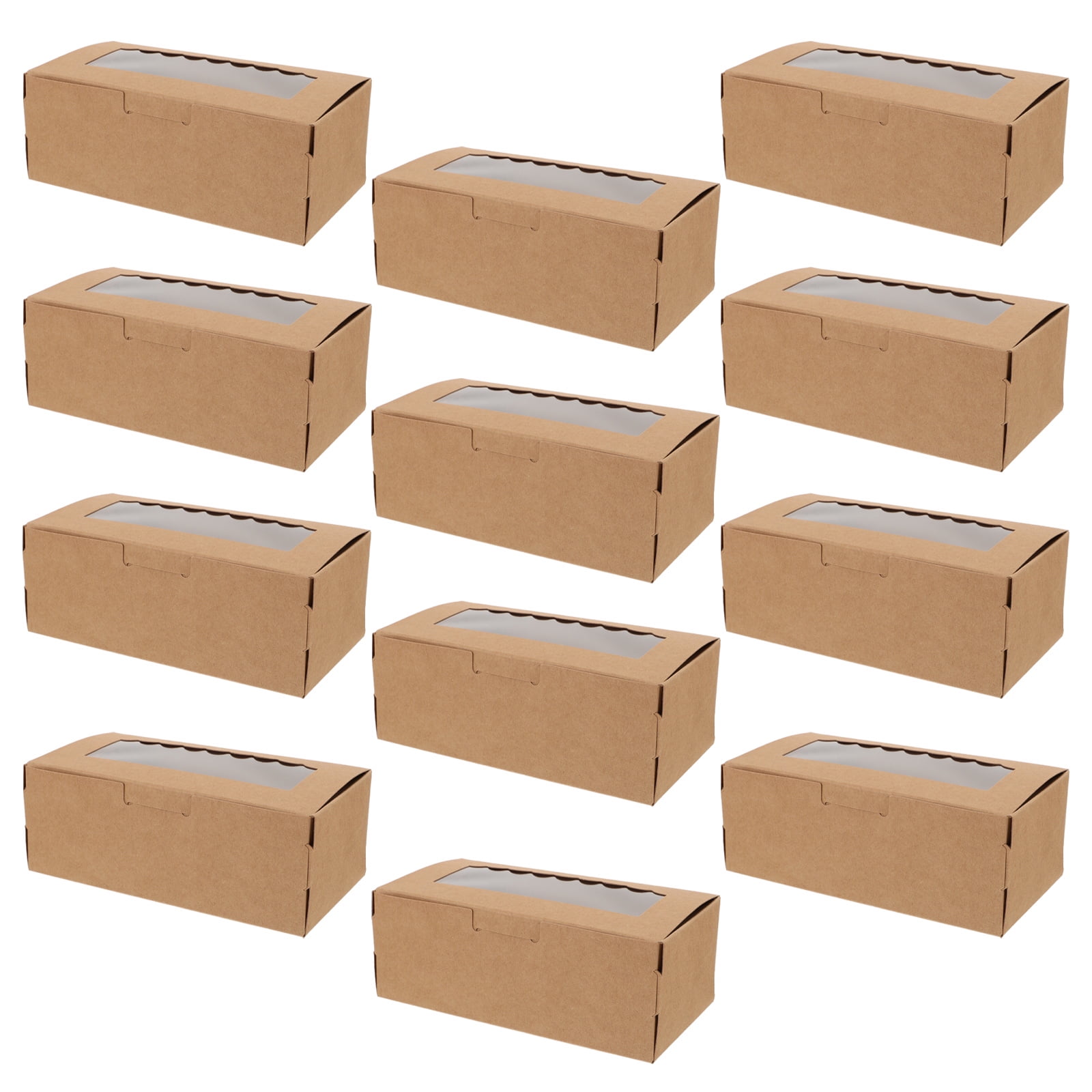 Kraft Paper Box Chocolate Cupcakes Mini Muffins Individual Holder ...