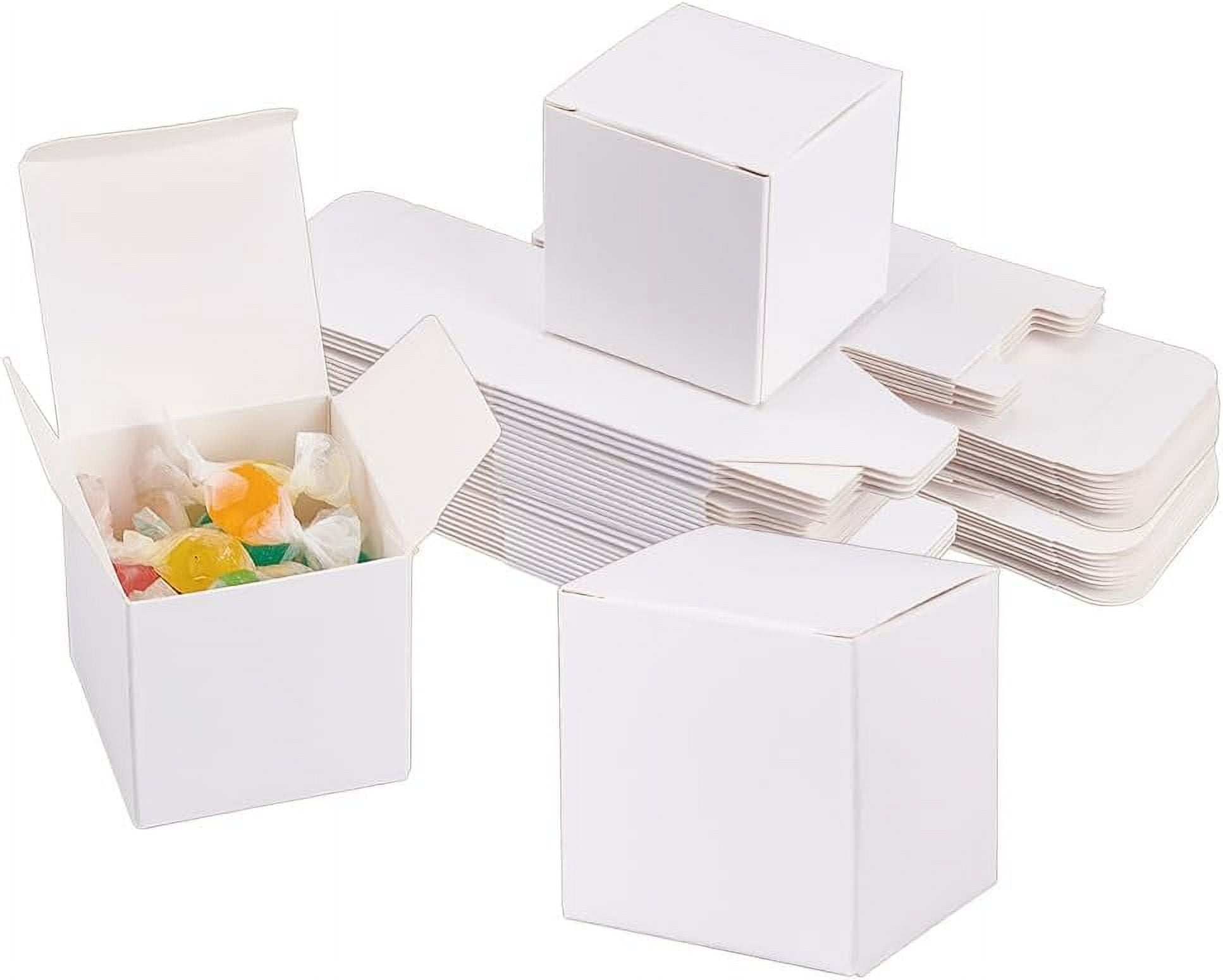 Kraft Paper Box Square White 5x5x5cm - Walmart.com