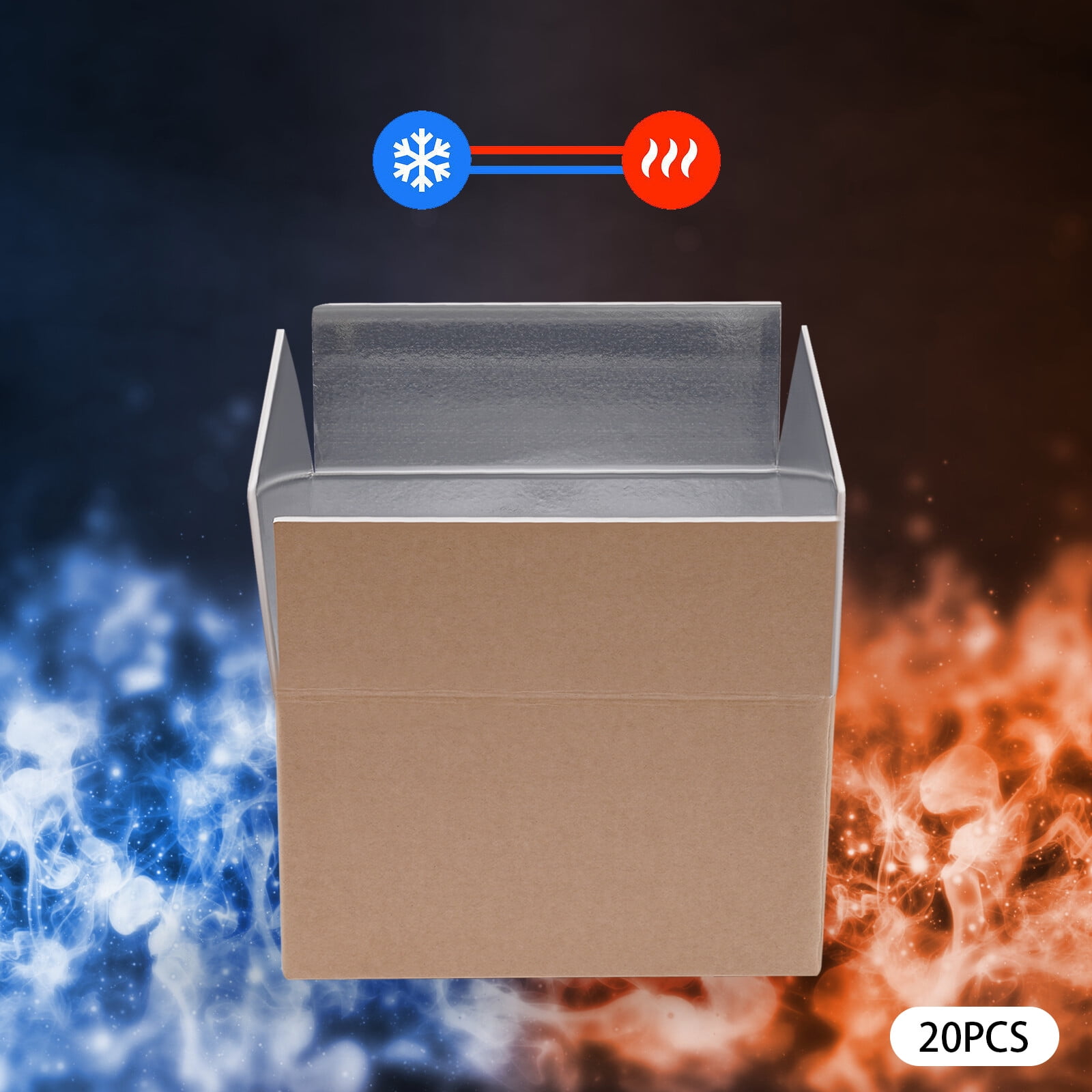 Kraft Paper Color Aluminum Foil Foam 30.5x25.4x20.5cm Insulation ...