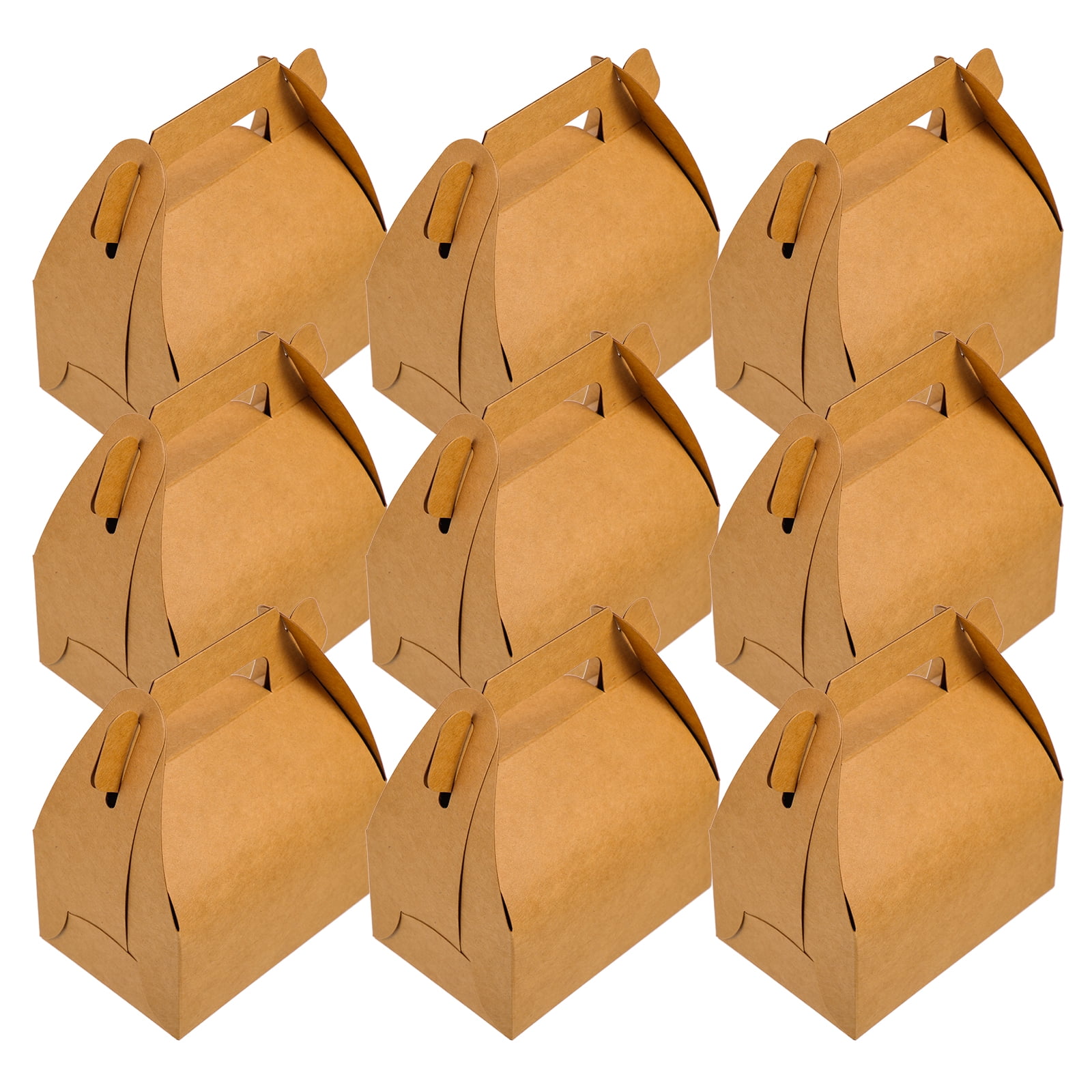 Kraft Paper Food Box Boxes Takeaway Party Favor Bags Cake Package ...