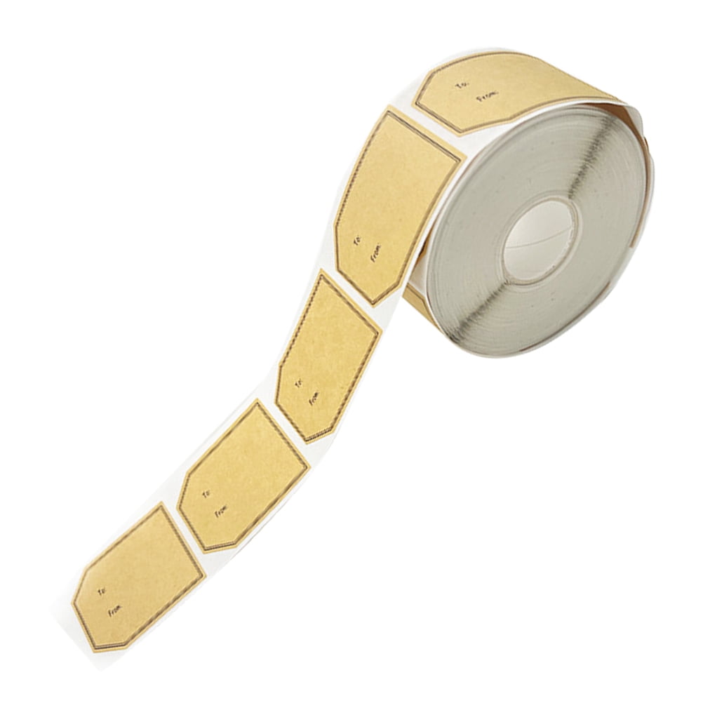 Kraft Paper Label Gift Stickers Package Labels Rectangle Present ...