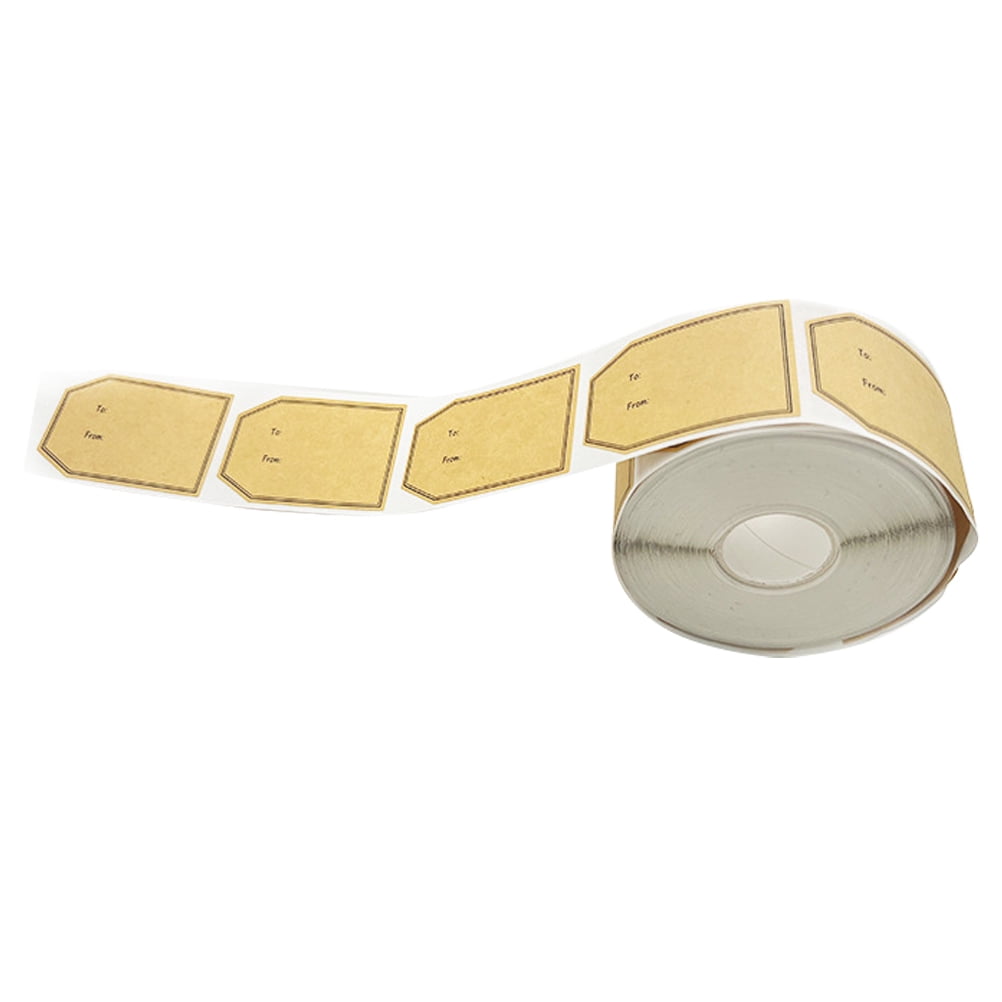 Kraft Paper Label Gift Tag Stickers Christmas Stickings Envelopes Blank ...