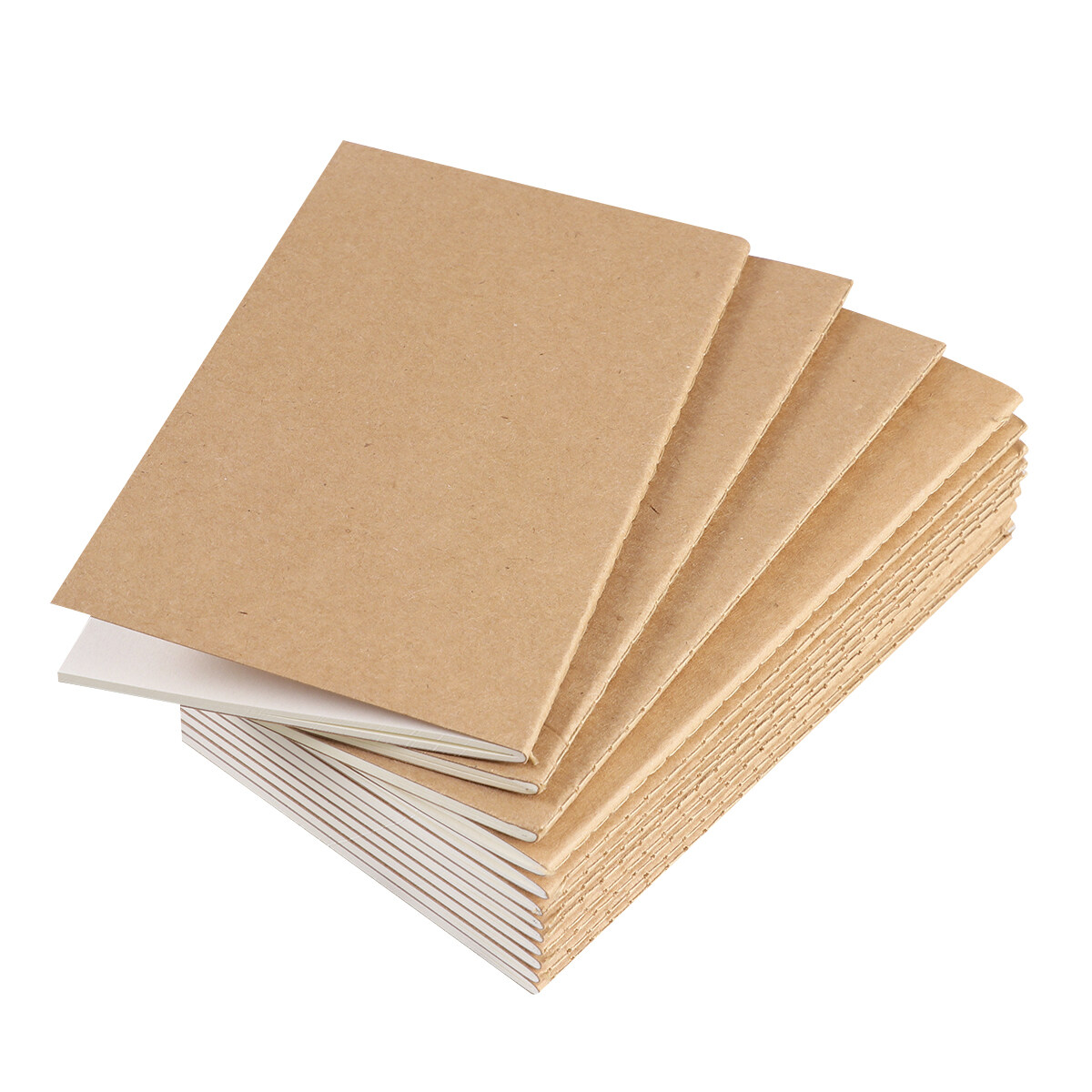 Kraft Paper Notebook Set of 12 Blank Notebooks for Writing Drawing with ...