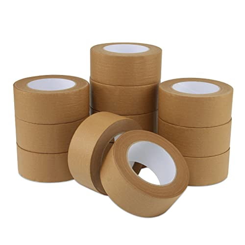 Kraft Paper Packing Tape, Gummed Brown Shipping Tape for Boxes and ...