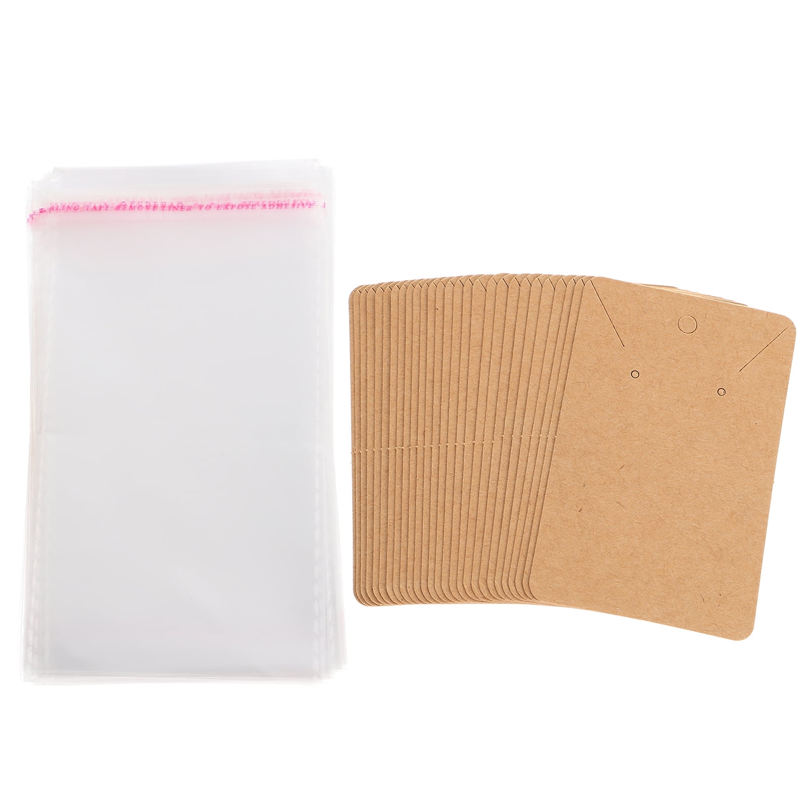 Kraft Paper Pvc Convenient Jewelry Display Cards Necklace Solid Earring ...