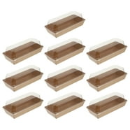 50 Pack Premium Kraft Baking Boxes, 6x6 Bakery Box with Clear Window ...