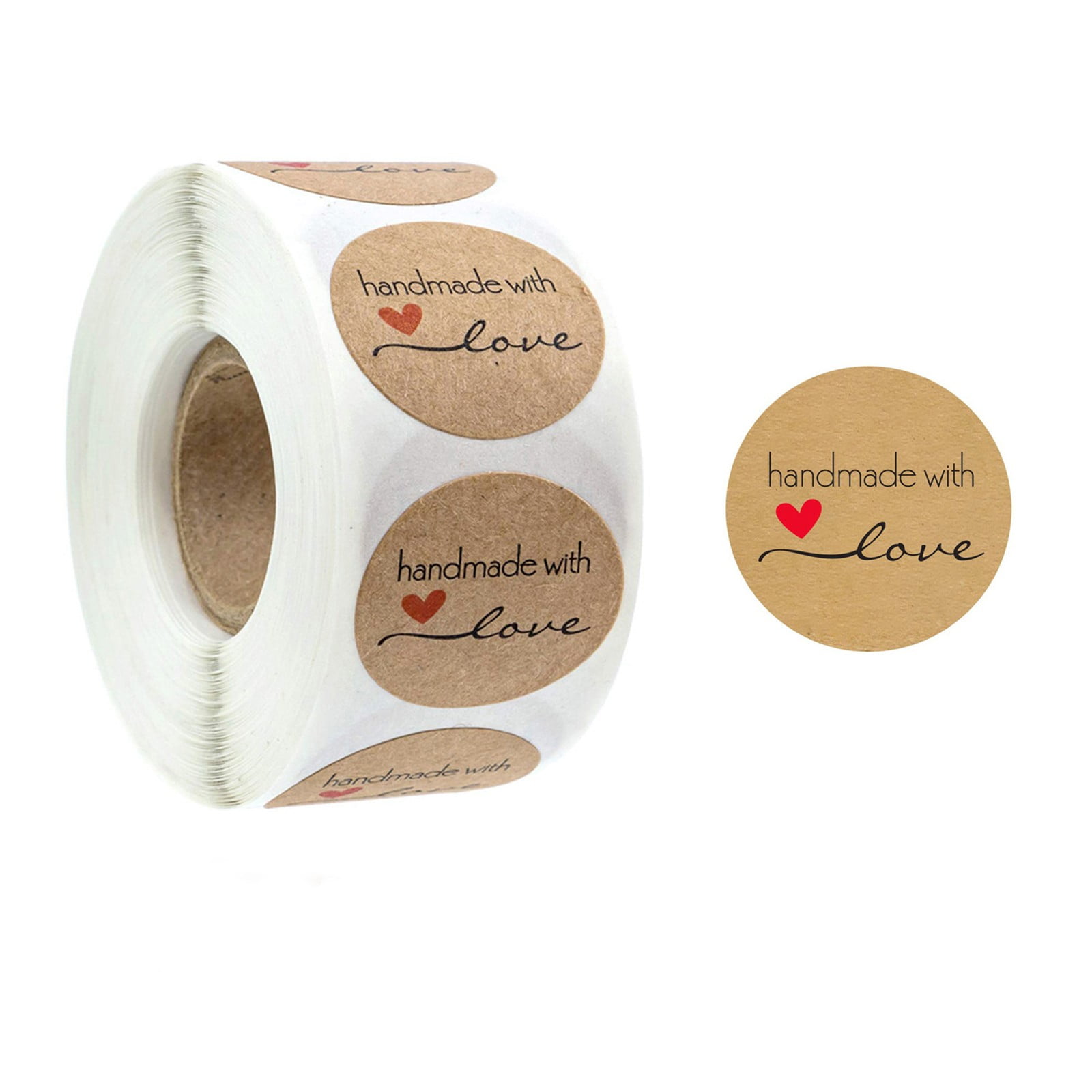 Kraft Paper Seal Stick Handmade Sticker Baking Label Gift Crafts ...