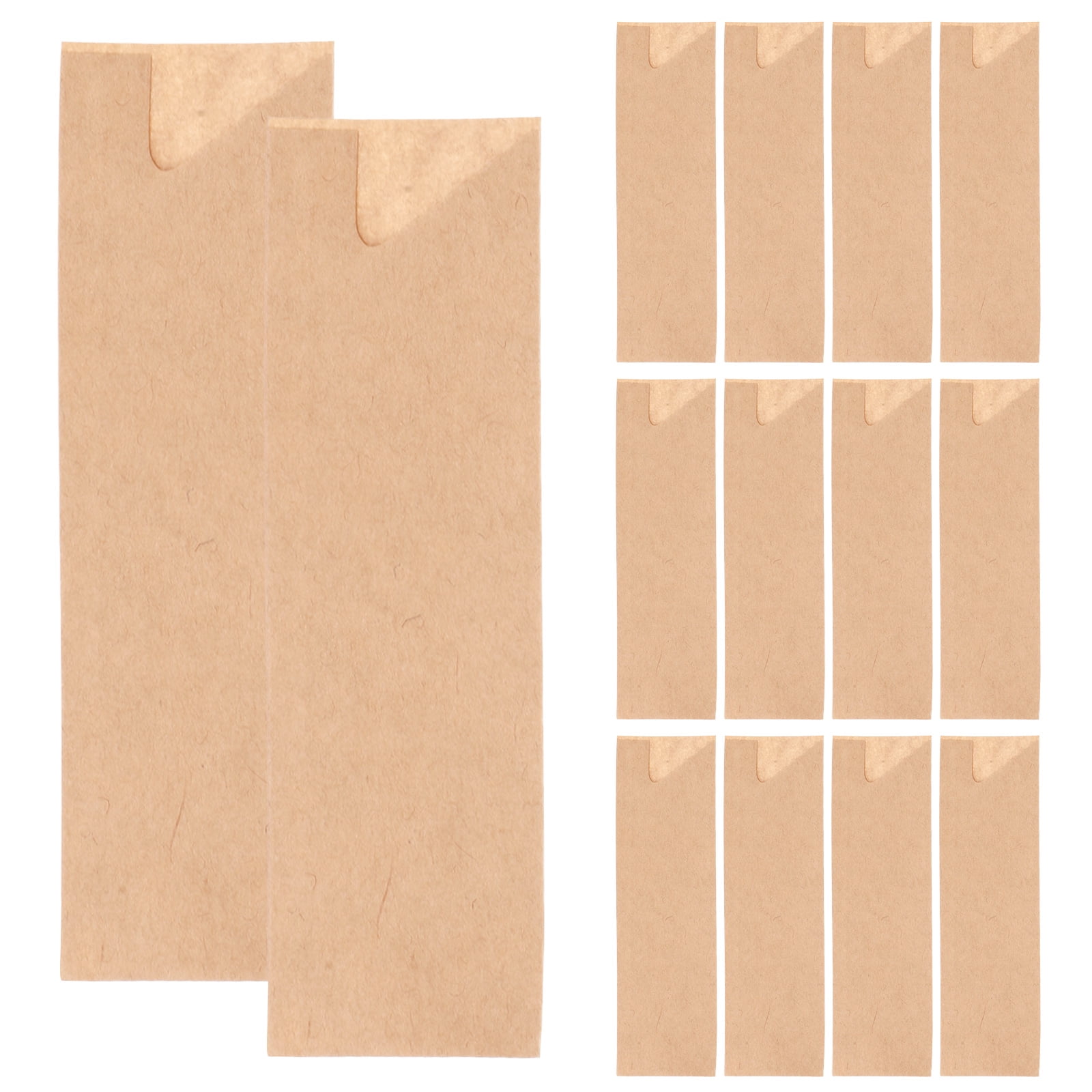 Kraft Paper Silverware Bags - 200pcs Disposable Flatware Sleeves Paper ...
