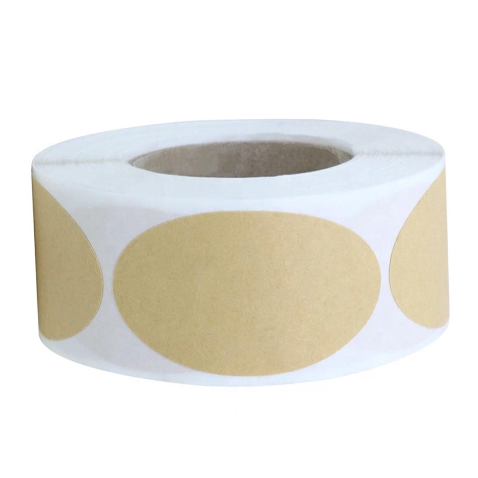 Kraft Paper Stickers Oval Blank Labels for Bridal Showers Gifts Cookies ...