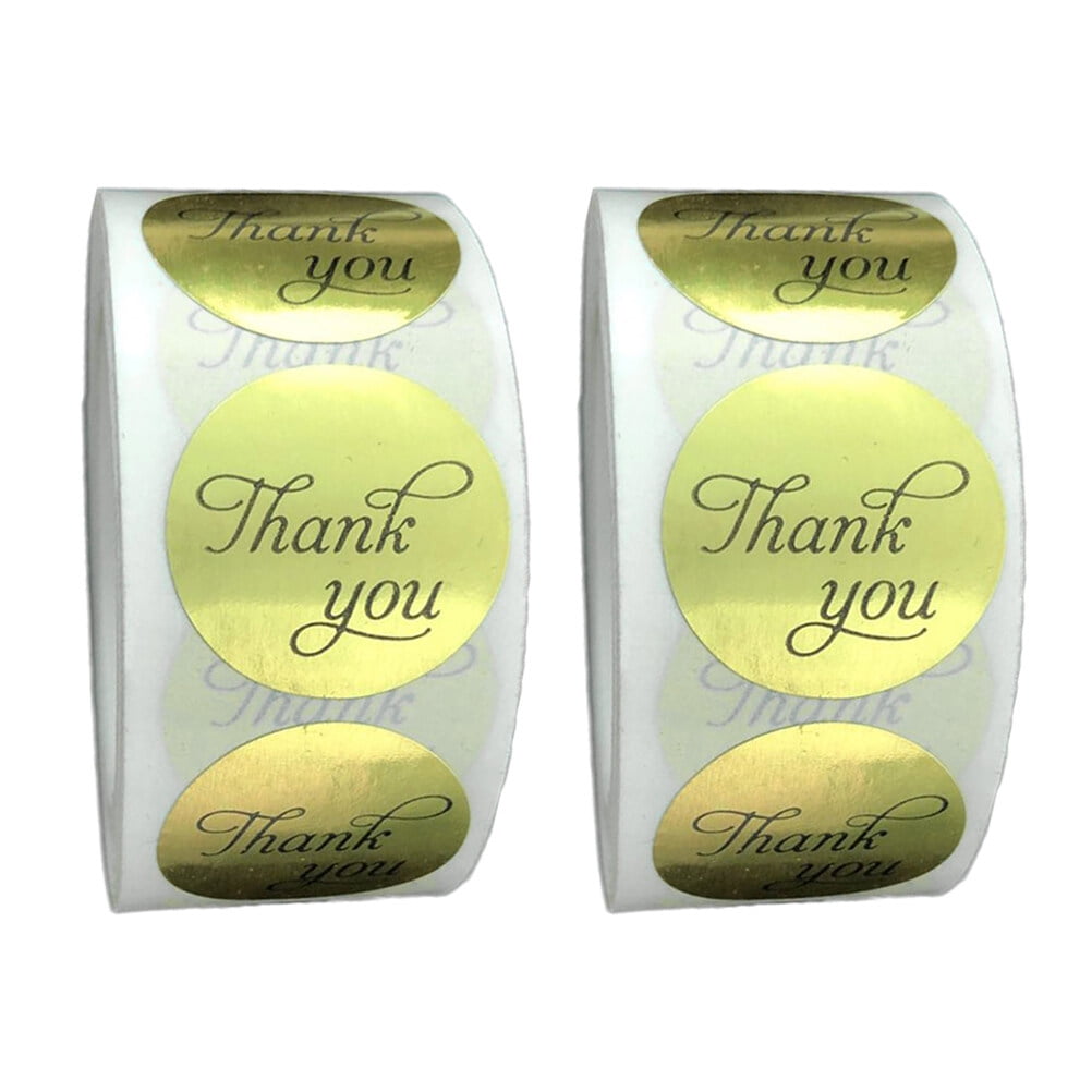 Kraft Paper Stickers Round Stickers, 2 Rolls/1000pcs Scrape Sticker ...