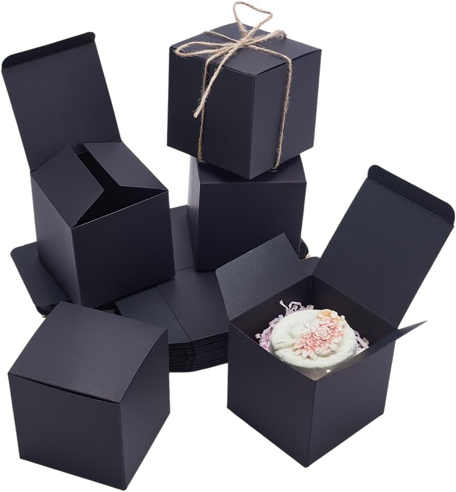 Kraft Paper Storage Gift Boxes Square White 9x9x9cm - Walmart.com