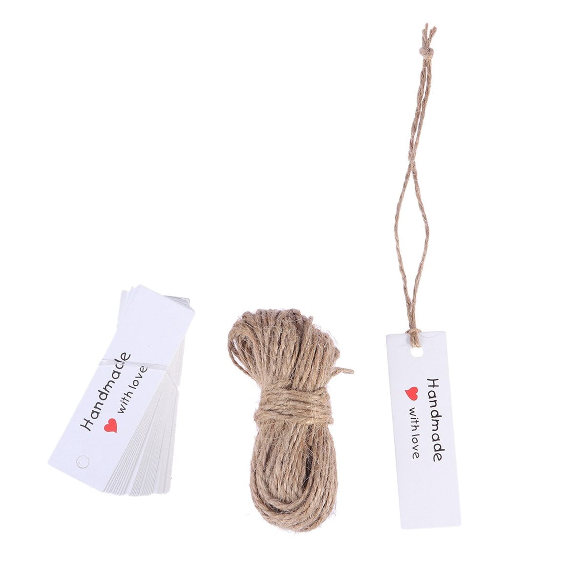 FUEENIRVA Heart Shaped Labels Wedding Tags Card Kraft 50Set - Walmart.com