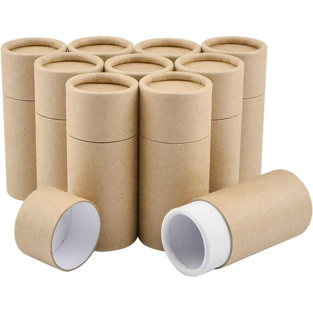 Kraft Paperboard Tubes, 10 Pcs Kraft Paper Containers for Tea Coffee ...
