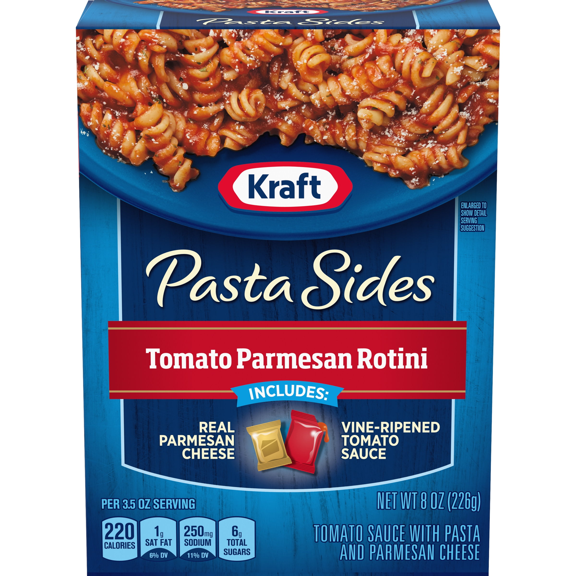 Kraft Pasta Sides, Tomato Parmesan, 8 oz Box - Walmart.com