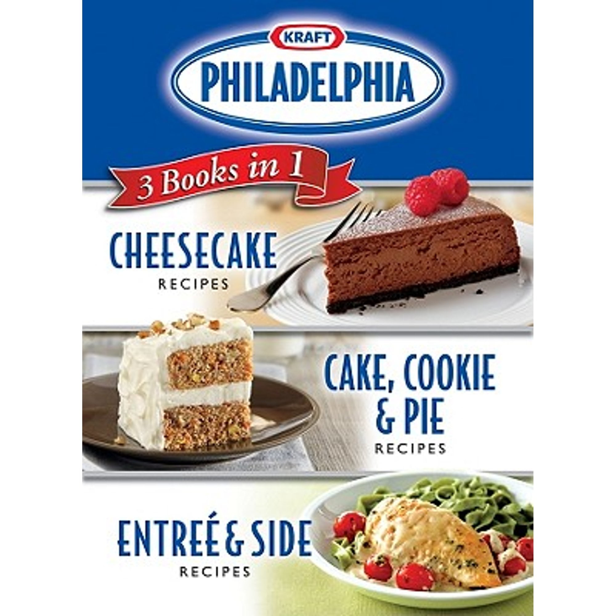 Kraft Philadelphia 3 Books in 1 Cookbook - Walmart.com