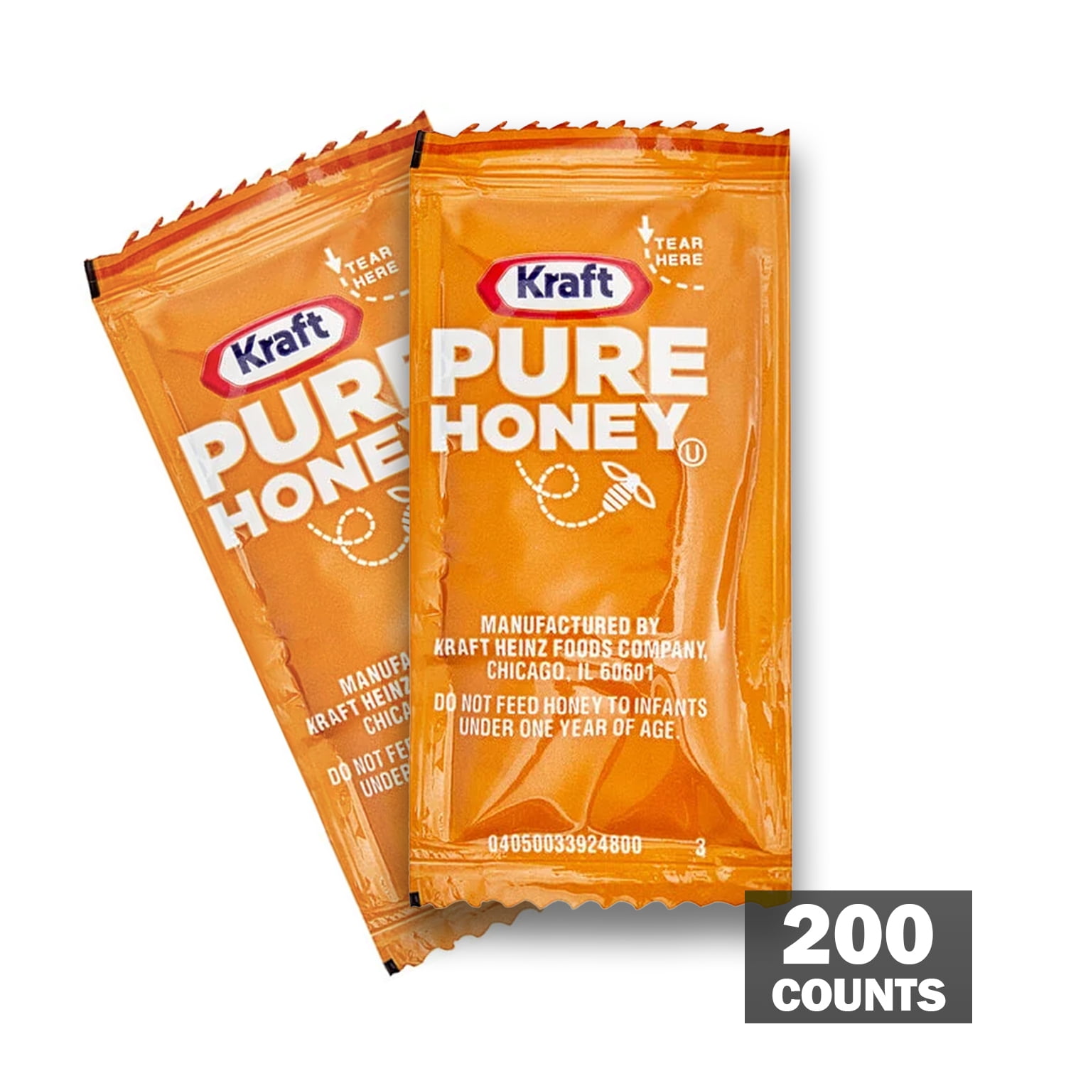 Kraft Pure, sweet grade A Honey, Packet 9 Gram l Pack of 200 - Walmart.com