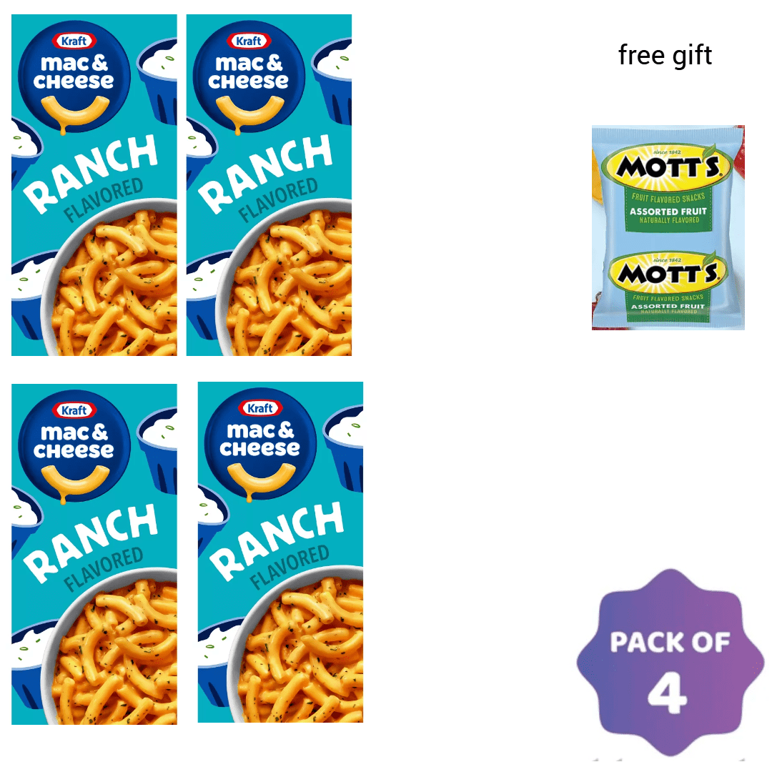 Kraft Ranch Mac and Cheese - 7.25oz pack of 4 - Walmart.com