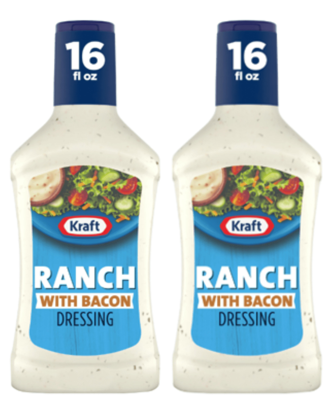 Kraft Ranch Salad Dressing with Bacon, 16 fl oz Bottle Pack of 2 ...