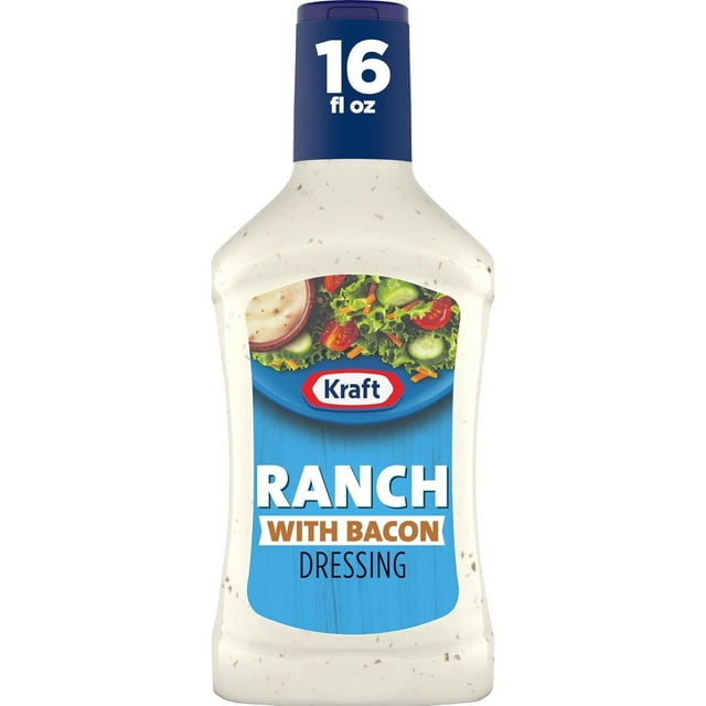 Kraft Ranch Salad Dressing with Bacon (6 ct Pack, 16 fl oz Bottles ...