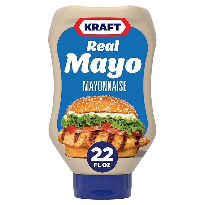 Kraft Real Mayo Creamy & Smooth Mayonnaise, 22 fl oz Bottle ( Pack of 2 ...