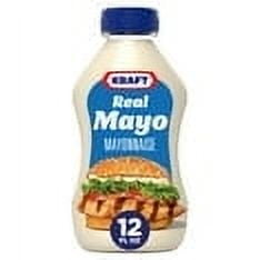 Kraft Real Mayo Creamy & Smooth Mayonnaise Squeeze Bottle 12 fl oz ...