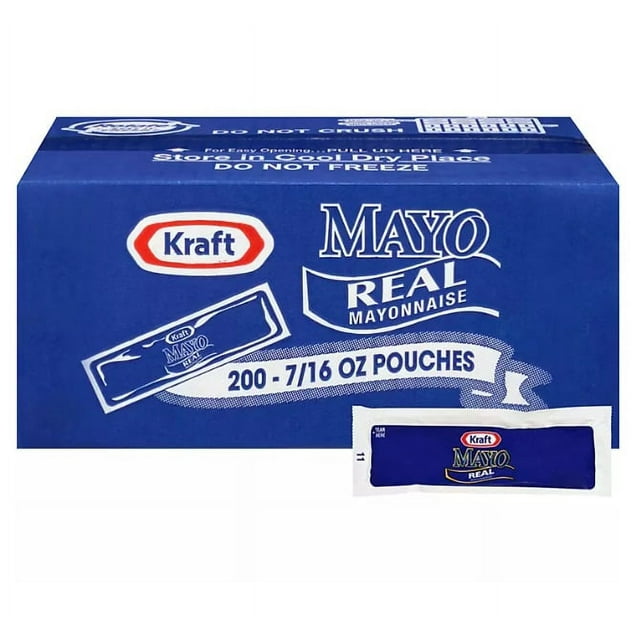 Kraft Real Mayo Mayonnaise Bulk Individual Packs, Light Taste, Single ...